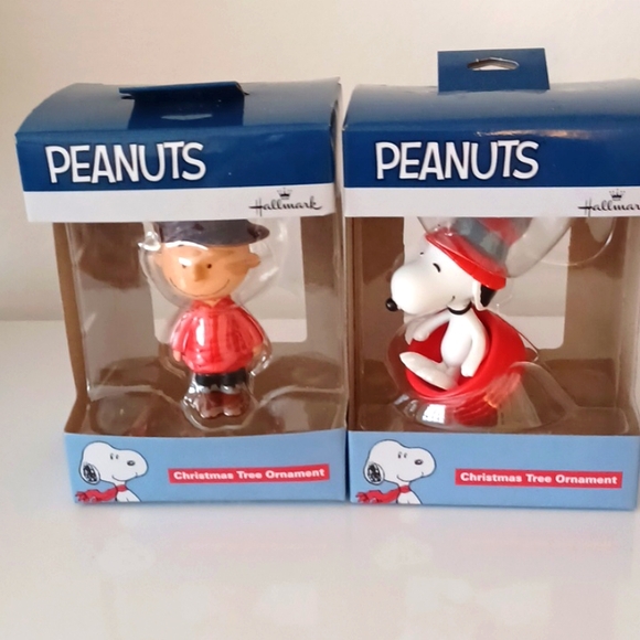 Hallmark | Holiday | Peanuts Charlie Brown Snoopy Christmas Ornaments ...